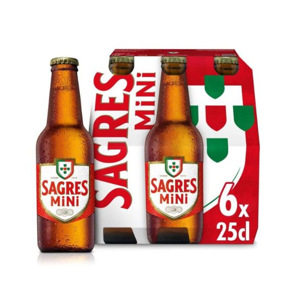Sagres Beer Mini Btl 6x250ml