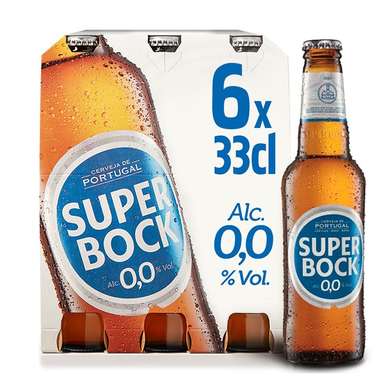 Super Bock Beer Alc.0% 6x330ml