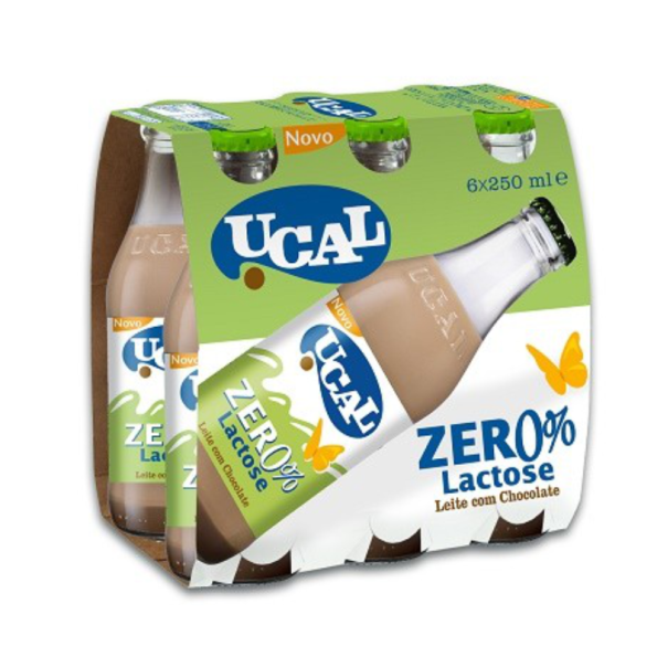 UCAL CHOCOLATE MILK 0% LACTOSE SIX-PACK 250ML