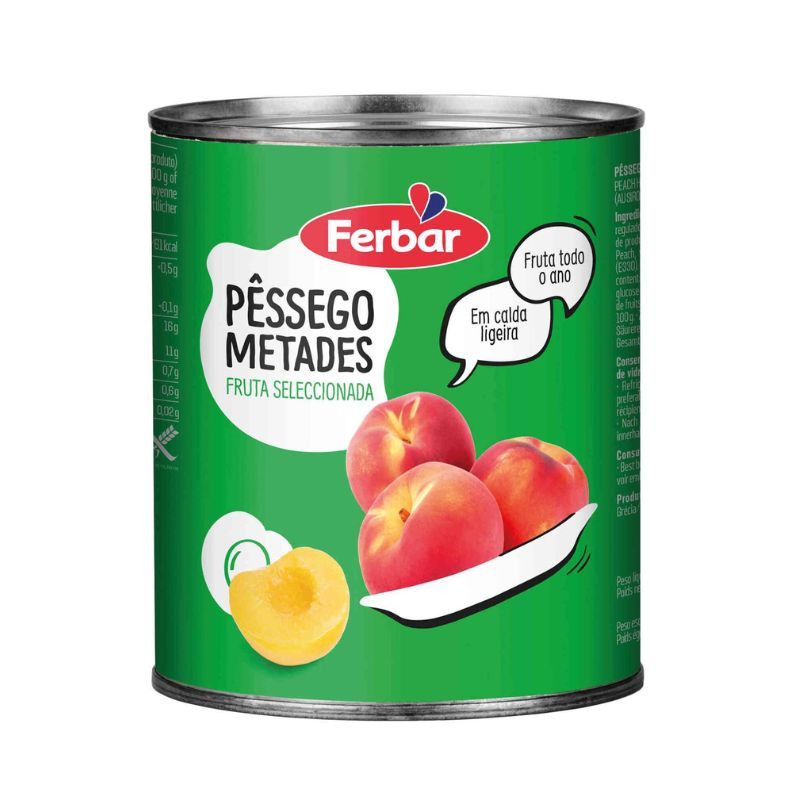 Ferbar Peach in Syrup Tin 825g