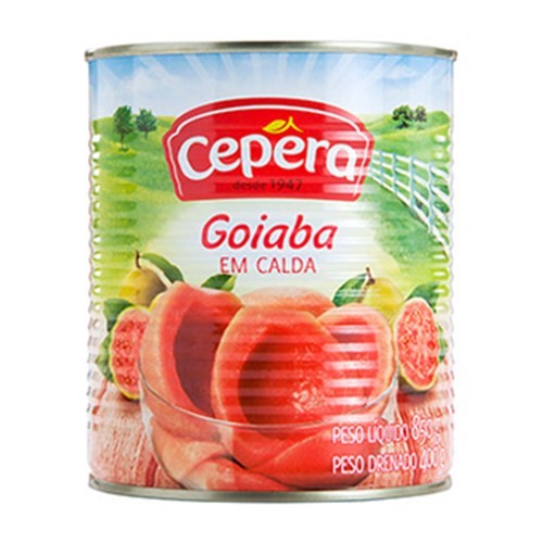 Cepêra Guava in Syrup Tin 800g - Delícias