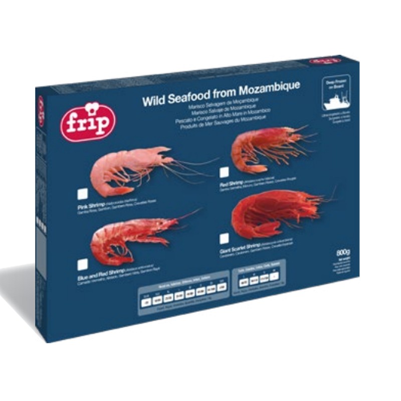 Frip Frozen Mozambique Wild Prawns (Carabineiro) 400g - Delícias