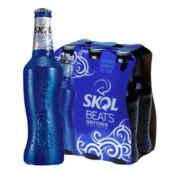 Skol Beats Senses Long Neck 269ml x 6 - Delícias