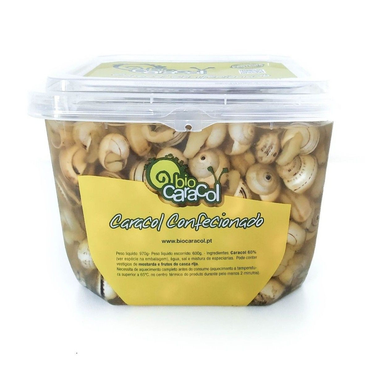 Biocaracol Frozen White Snail 1kg Bucket