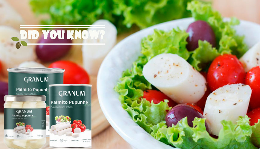 HEALTHY RECIPES WITH GRANUM HEARTS OF PALM - Delícias